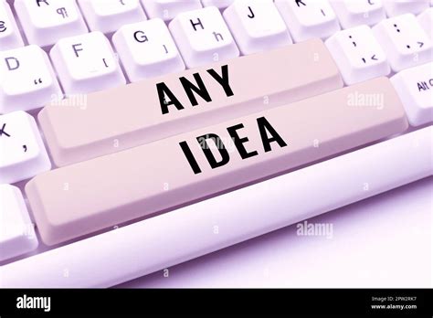 Writing Displaying Text Any Idea Conceptual Photo Asking Showing If They Have Thoughts About