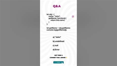 Just Think And Comment Your Answer Codingquiz Codingchallenge Maths Codingskills Javascript