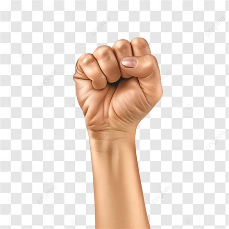 Clenched Fist Symbolizing Determined Resolve Clenched Fist Determined
