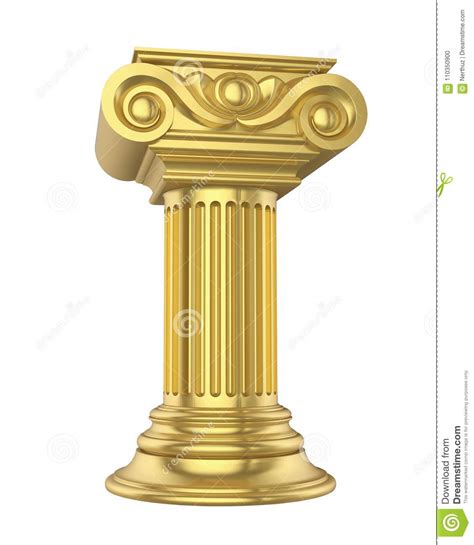 Classic Columns Isolated Stock Illustration Illustration Of Column