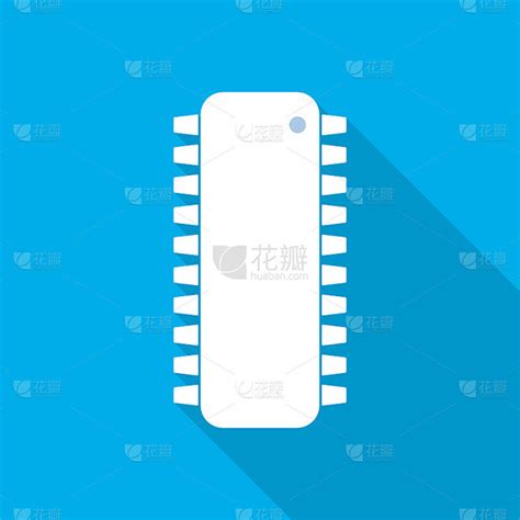 芯片图标。矢量插图。