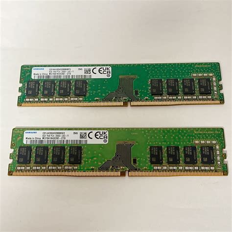Yahoo オークション 【8gb×2枚組】samsung Pc4 2666v Ua2 11 中古メ