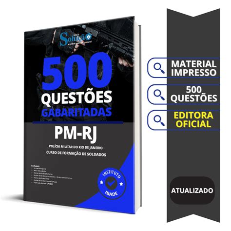 Caderno de Questões PM RJ Curso de Formação de Soldados 500
