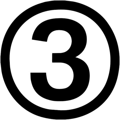 Premium Vector Number 3 Icon