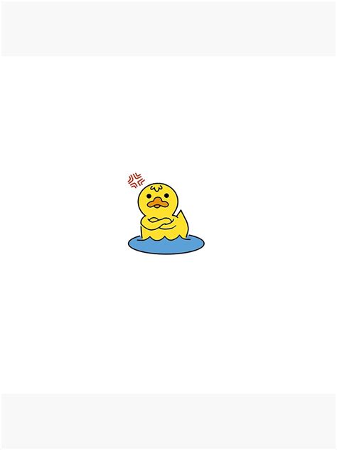 Angry Passive Aggressive Duck Sticker For Sale By Drseaotter Redbubble