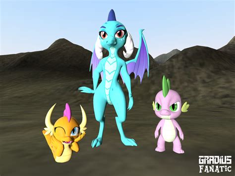 2560707 Safe Artist Gradiusfanatic Princess Ember Smolder Spike