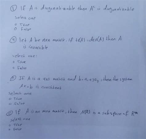 Solved And If Ais Diagonalizable Then A Is Diagonalizable