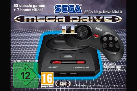Sega Mega Drive 2 Mini Jeux Bonus Manette Six Boutons Où L