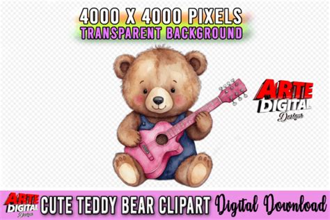 Cute Teddy Bear Clipart Teddy Bear Png Graphic By Arte Digital