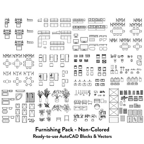 Autocad Blocks Resitential Furnishing Pack Download