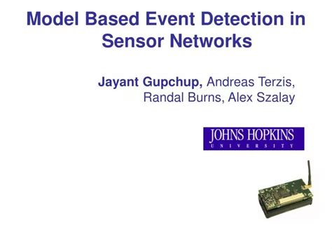 Ppt Model Based Event Detection In Sensor Networks Powerpoint