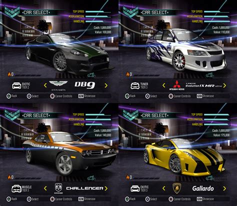 Save Data Nfs Carbon Ce Ps2 Intro Cars