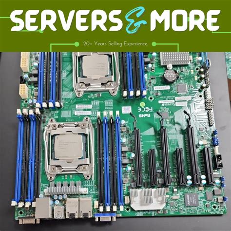 Supermicro X10DRI-T E-ATX Dual LGA 2011-3 Xeon v3/v4 Motherboard 3x16x ...