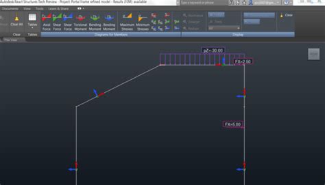 Portal Frame Qualitative 3d Analysis In Autodesk React Structures Next