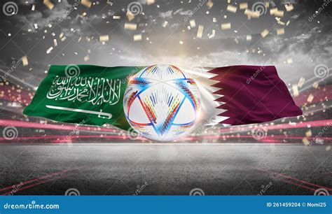 Qatar Vs Saudi Arabia Fifa Football World Cup Editorial Stock Image