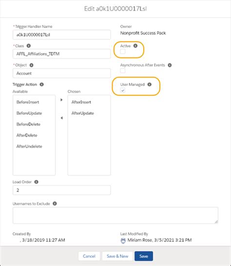 Disable Trigger Handlers For Npsp