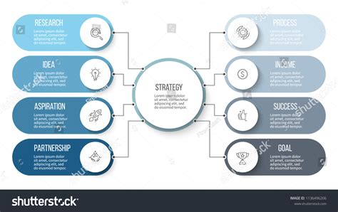 Business Hierarchy Infographic Organization Chart Stock Vector Royalty Free