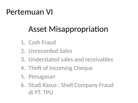 Pdf Asset Misappropriation Sesi 1