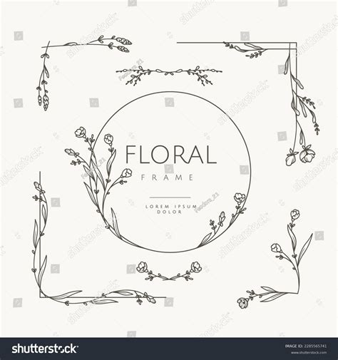 Set Hand Drawn Frames Borders Corners Stock Vector Royalty Free 2285565741 Shutterstock