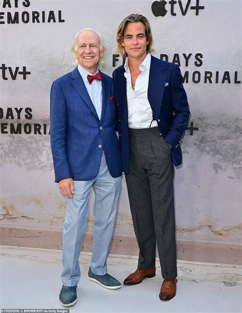 Chris Pine Joins Dad Robert At Five Days At Memorial Premiere In La