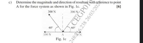C Determine The Magnitude And Direction Of Resultant Wath Reference To P