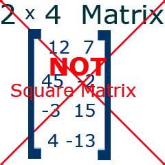 Square Matrix A Square Matrix Is Easy To Identify It Is Simply A Matrix That