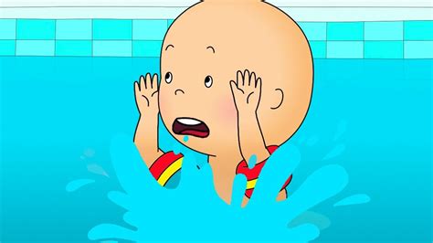Caillou Can T Swim Caillou Cartoon YouTube