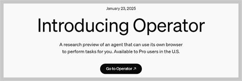 🌐🤖 Openai Operator 웹 작업을 자동화하는 Ai 에이전트의 등장