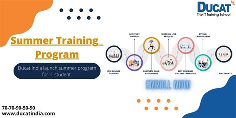 6 Week Summer Training Summer Internship 2022 Ducatindia Medium