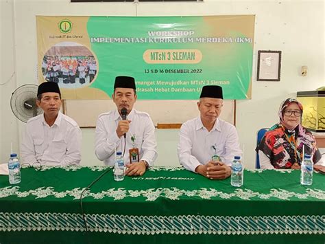 Siapkan Implementasi Kurikulum Merdeka MTs Negeri 3 Sleman Laksanakan