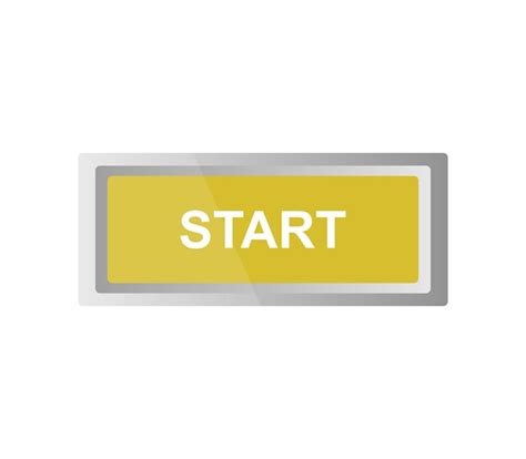 Premium Vector Start Button