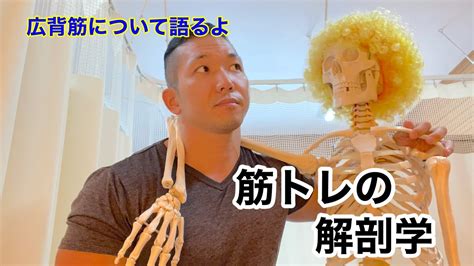 「あっと驚く解剖学〜広背筋編〜」ボディビルやトレーニングに必ず役立つ解剖学的な広背筋の作用の考え方 Youtube
