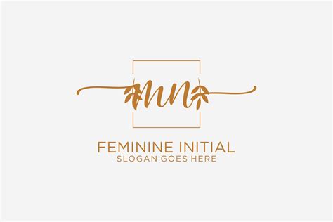 Monograma De Belleza Mn Inicial Y Diseño De Logotipo Elegante Logotipo