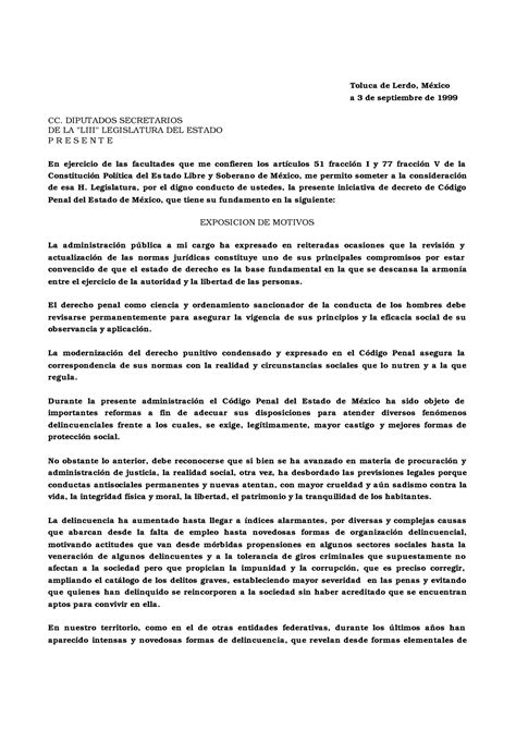 Codigo Penal Del Estado De Mexico Derecho Penal Studocu