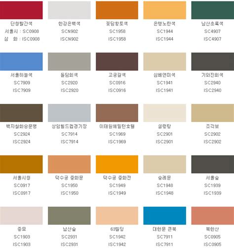 삼화페인트 색상표 네이버 블로그