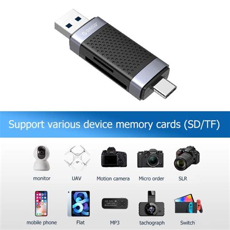 [tai Sie] Orico 2 In 1 Portable Usb2 0 3 0 Card Reader High Speed Sd Tf