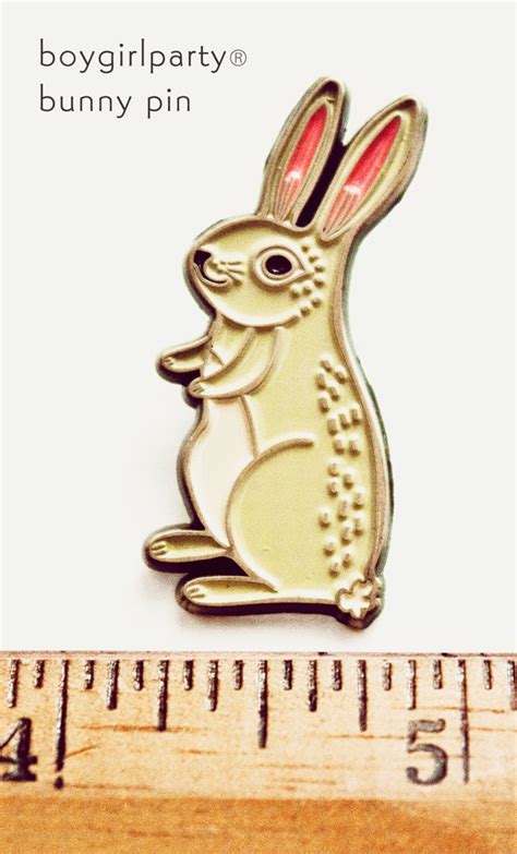 Cute Bunny Pin Rabbit Brooch Bunny Enamel Pin Rabbit Pin Etsy