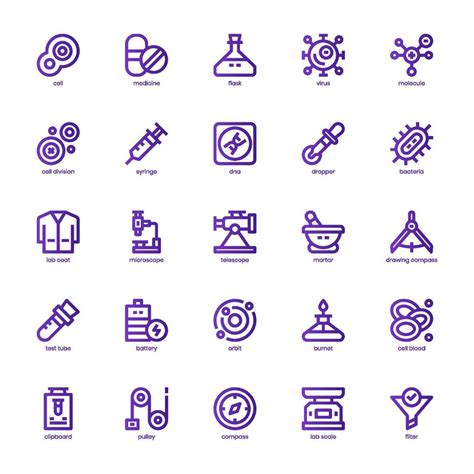 Science Icon Pack For Your Website Mobile Presentation And Logo
