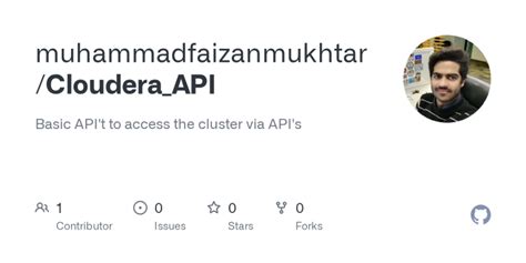 Clouderaapireadmemd At Main · Muhammadfaizanmukhtarclouderaapi