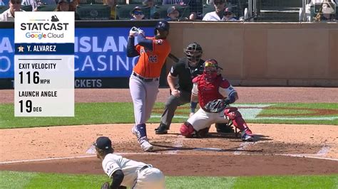 Yordan Alvarez Unleashes Laser Grand Slam At 116 Mph 04 08 2023