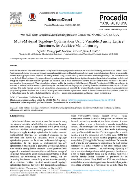 Multi Material Topology Optimization Using Variable Density Lattice