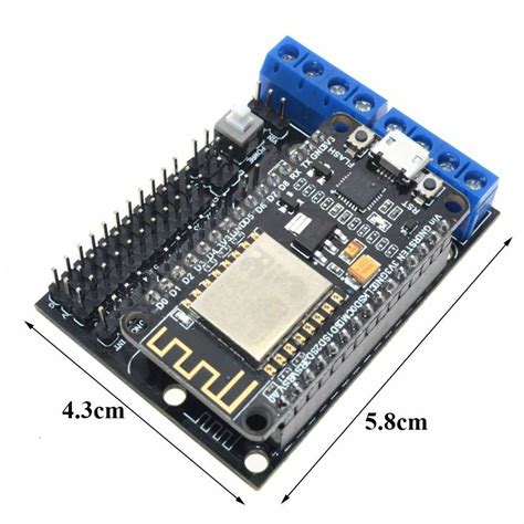 Nodemcu Motor Shield Board L293d Esp 12e Esp8266 Wifi Module Expansion Auscom Computers And Controls