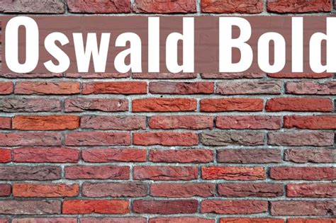 Oswald Bold Font