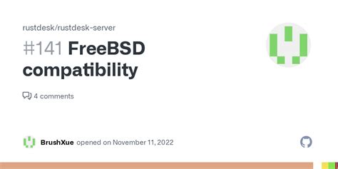 Freebsd Compatibility Issue Rustdesk Rustdesk Server Github