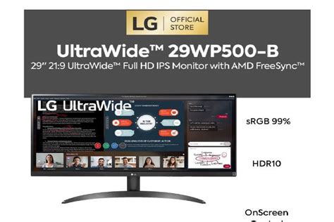 LG UltraWide 29WP500-B Full HD IPS Monitor with AMD FreeSynC