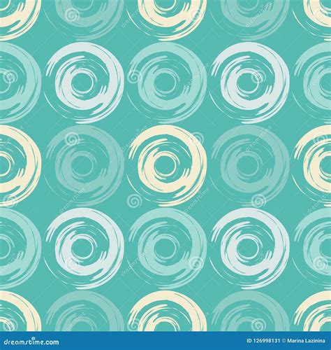 Polka Dot Seamless Pattern Geometric Background Ink Blots Dots