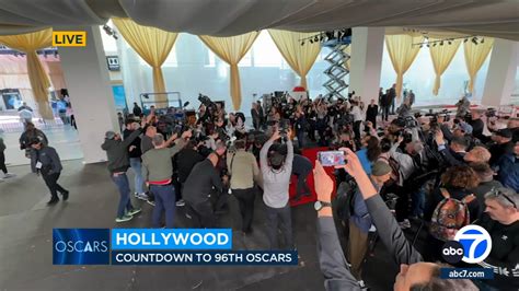 Oscars Red Carpet Rolled Out Behind The Scenes As Crews Prepare For The Academy Awards