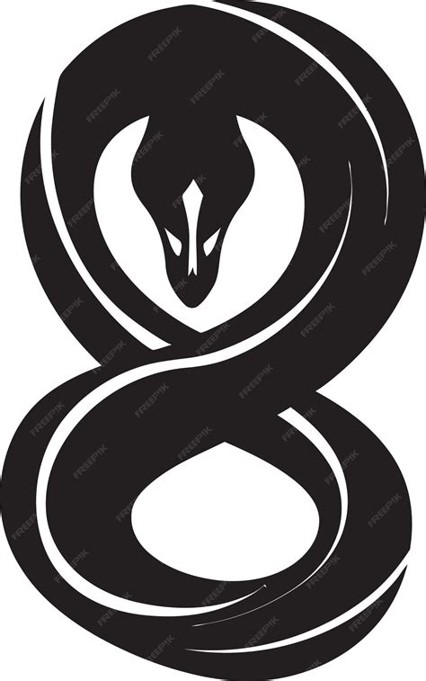 Premium Vector Dynamic Serpent Coil Abstract Vector Design