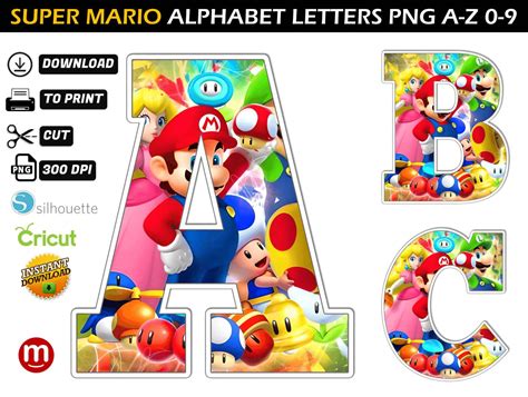 Super Mario Alphabet Letters Png 2 Mr Alphabets