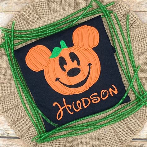 Mickey Mouse Halloween Shirt Mickey Mouse Pumpkin Shirt Etsy